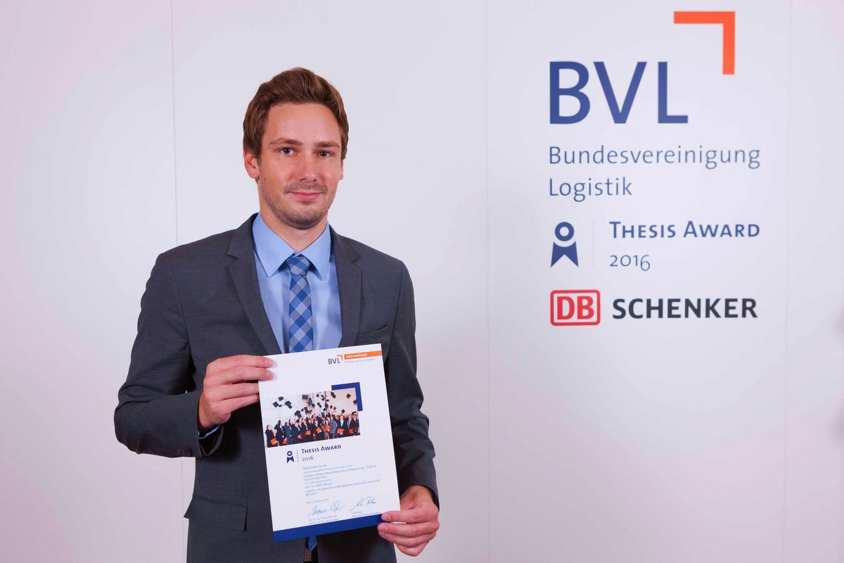 Alexander Lassak received the BVL Thesis Award 2016 - Chair of ...